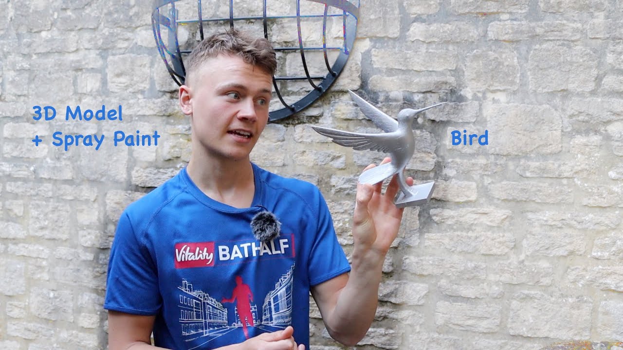 Spray Painting Demonstration using a 3D Printed Model