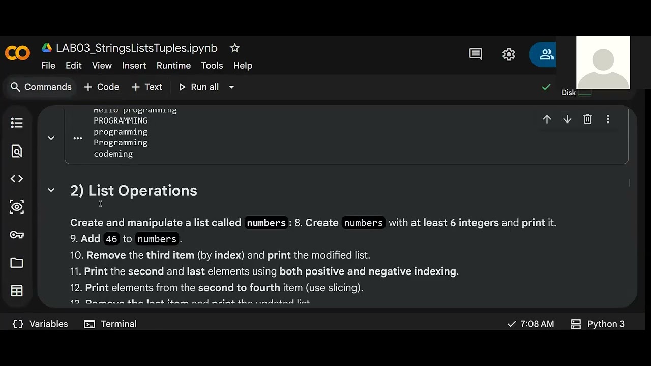 [Python] Lab 03 - Guided Walk through