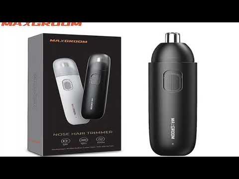 MAXGROOM Nose Hair Trimmer for Men Rechargeable 360 Rotating Dual-Blade Electric Shaver Ey