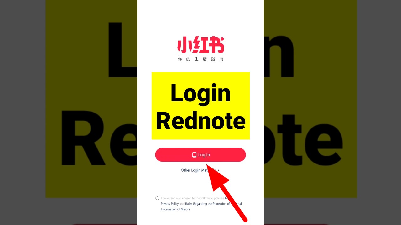 How To Login Red note Account | Create Rednote App | Sign In And Sign Up RedNote #shorts