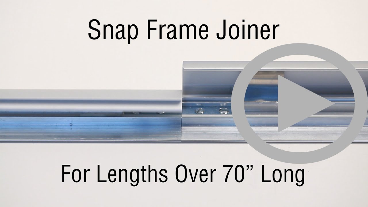 Snap Frame Joiners for Assembling Extra Large and Long Frame Sizes