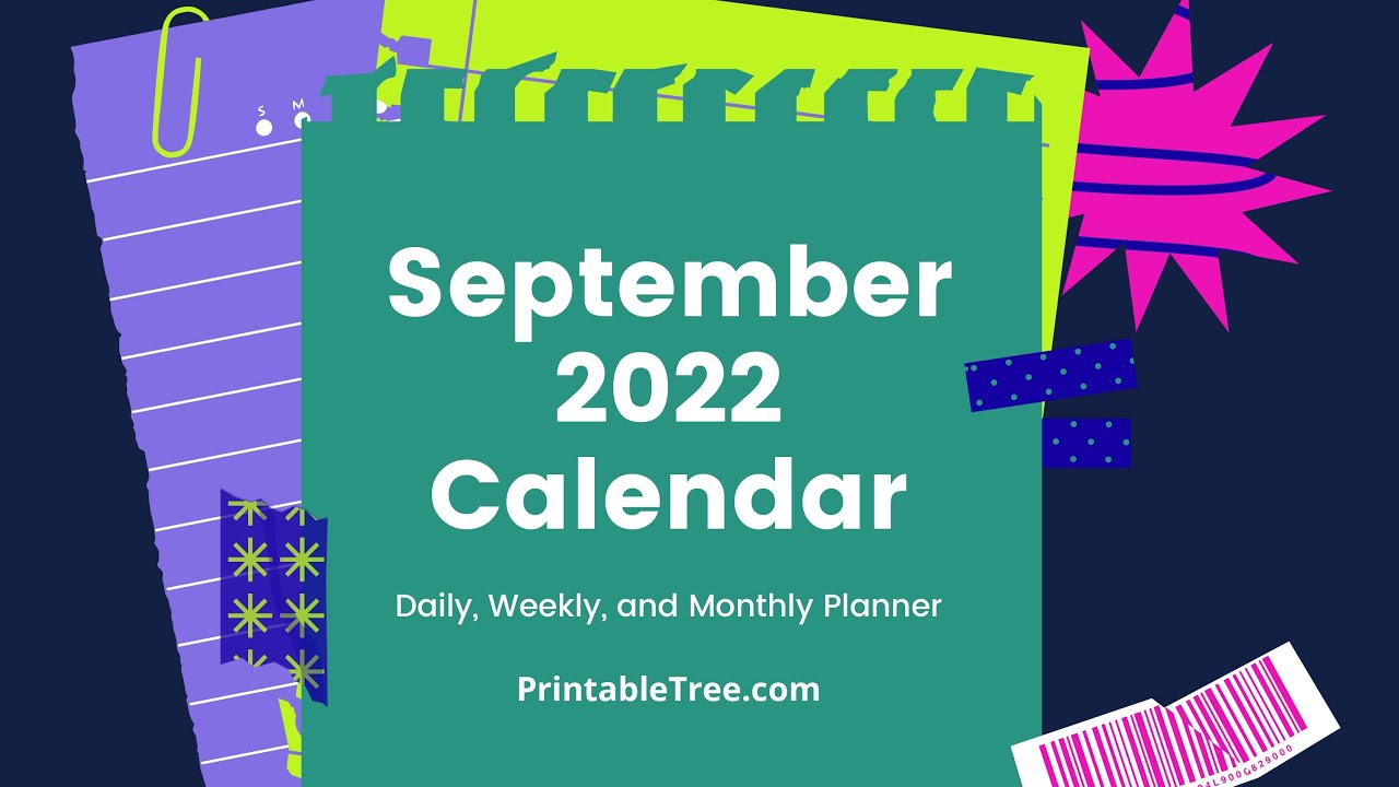 Free Printable Calendar September 2022 Template