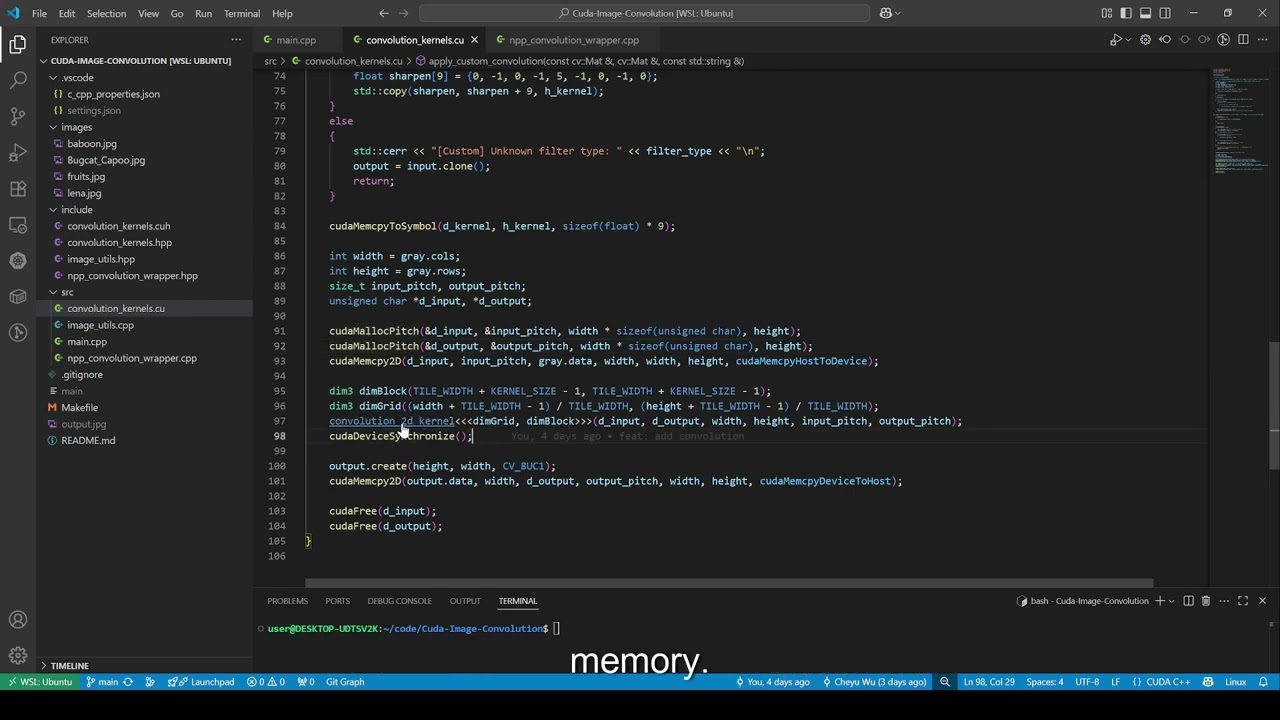 Cuda Image Convolution
