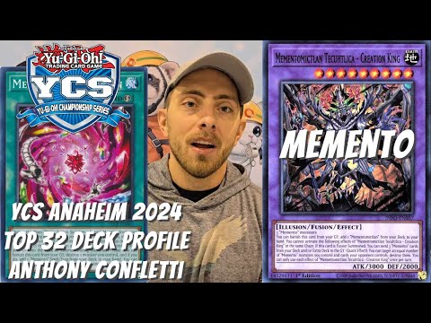 Yugioh YCS Anaheim 2024 Top 32 Deck Profile - Memento - Anthony Confletti