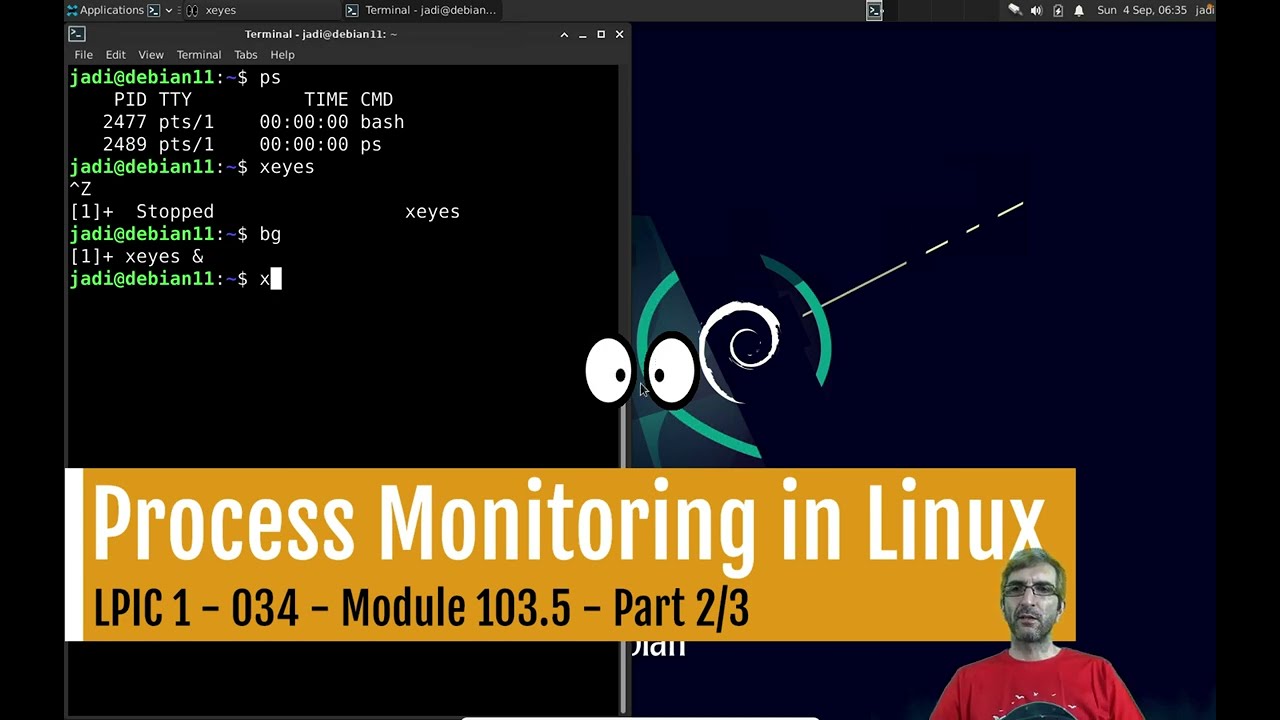 Monitoring Processes in Linux (ps, pgrep, top, free, uptime, ...)
