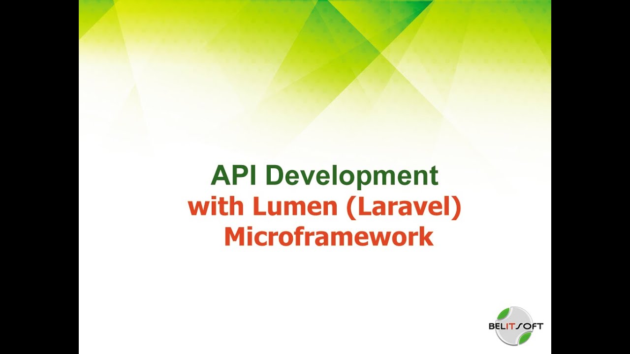 API Development with Lumen (Laravel) Microframework