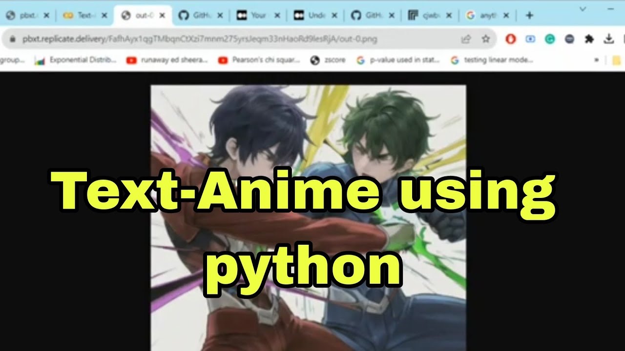 Text-Anime using python