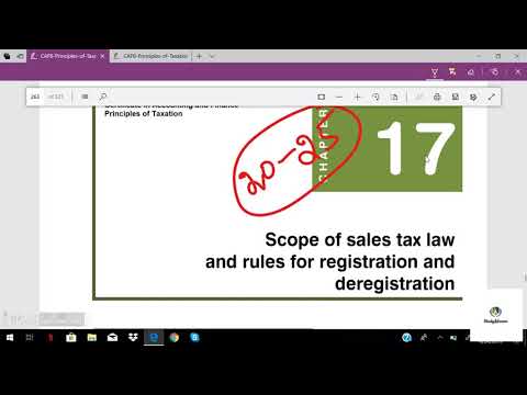 ICAP ST: Introductory Lecture on Sales Tax