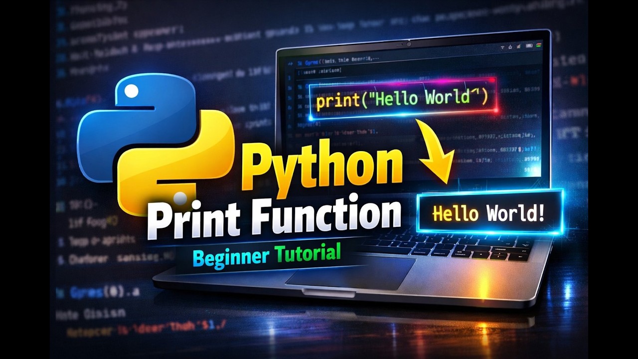 Learn the Python Print Function | Beginner Tutorial | CODEwithROY | CH39
