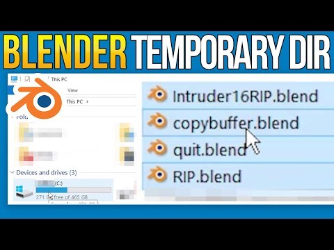 Blender Temporary Files Location