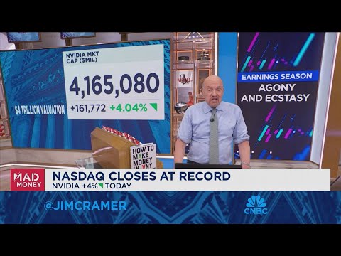 Jim Cramer talks Nvidia hitting a new record high