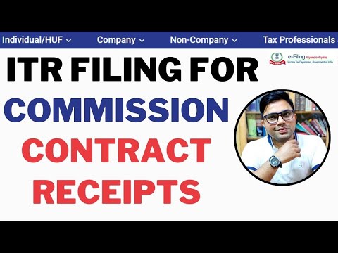 How To File ITR For Commission Income 194H | How To File ITR For Contract Recipts 194C | Commission