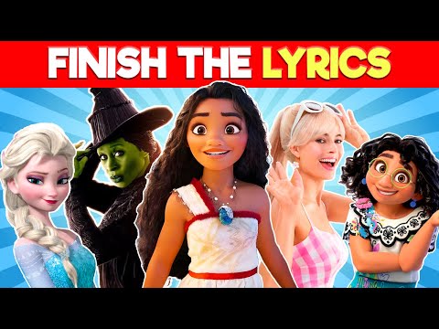 Finish the Lyrics Wicked 🧙♀️Moana 2 🌺 and more