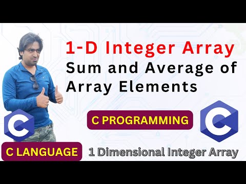 Learn Calculate Sum and Average of Array Elements | C Programming | Hindi - Mind Luster