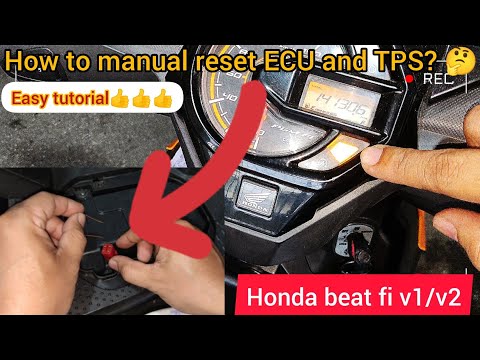 honda beat fi v1/v2... MANUAL RESET ECU AND TPS (tutorial 2022)