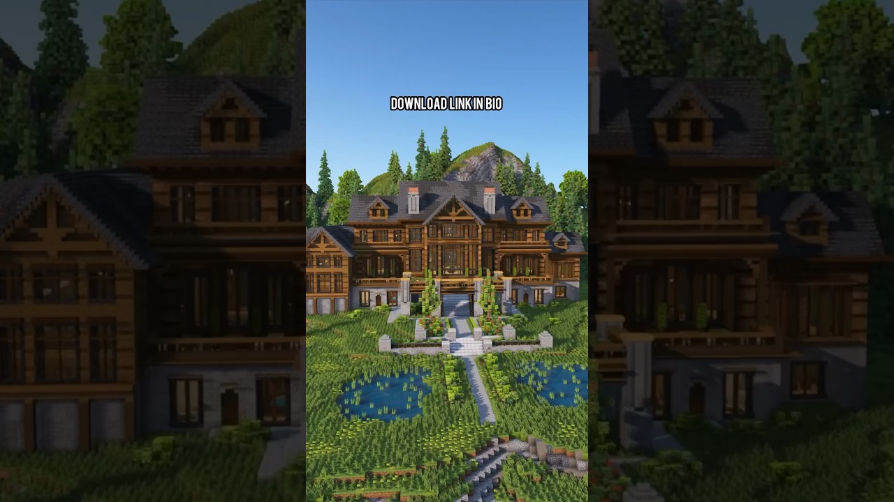 Mega Cabin Mansion #minecraft #minecraftbuilding #mcpe #house