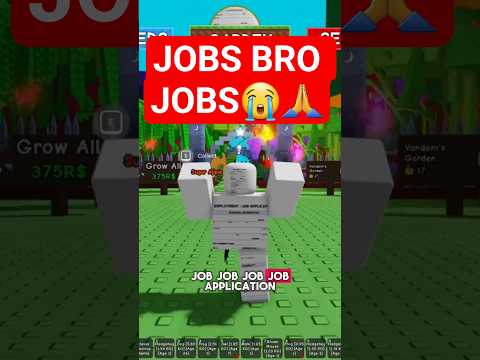 Why Is Every Grow a Garden Player Scared of a Job Application?😭 #roblox #growagarden #gaming
