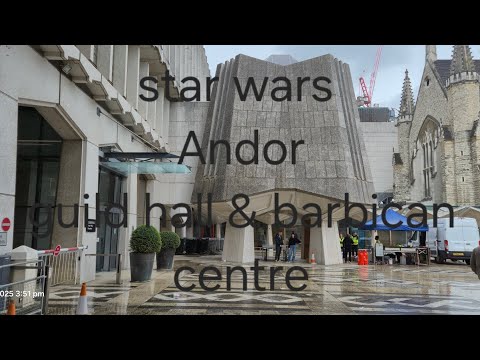 Finding Andor (star wars) locations at guild hall & barbican centre London #Andor #starwars