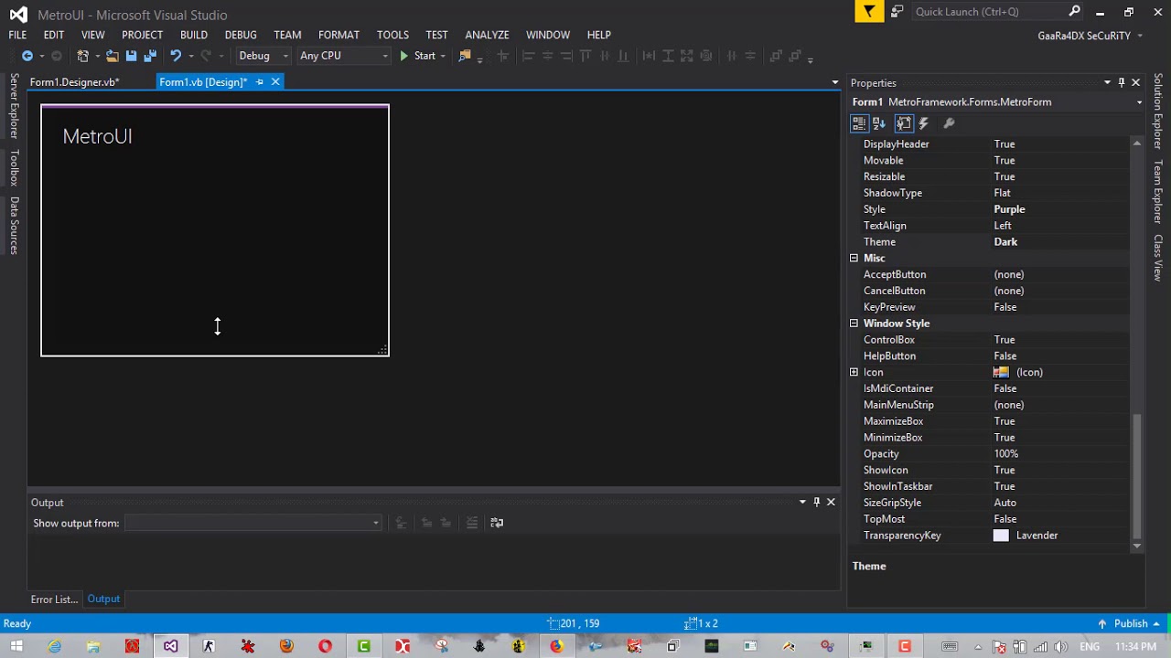 Windows Form Metro UI ( VB.NET )