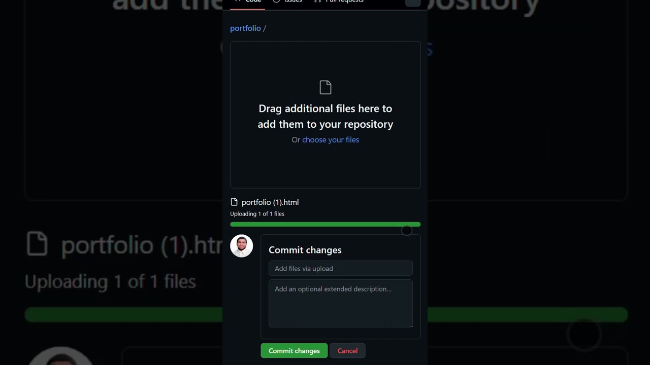How to host the Portfolio@GitHub @Github