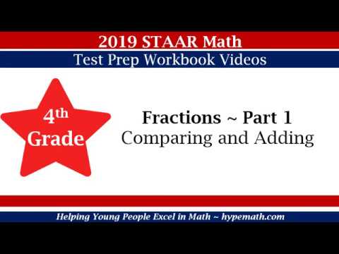 4th Grade Math (Fractions) Part 1 - 2019 STAAR Math Workbook