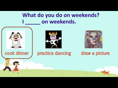 句子活用：What do you do on weekends? I [___] on weekends. | 英語文 | 均一教育平台