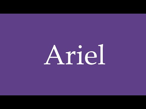 How To Pronounce ''Ariel'' Correctly in Spanish