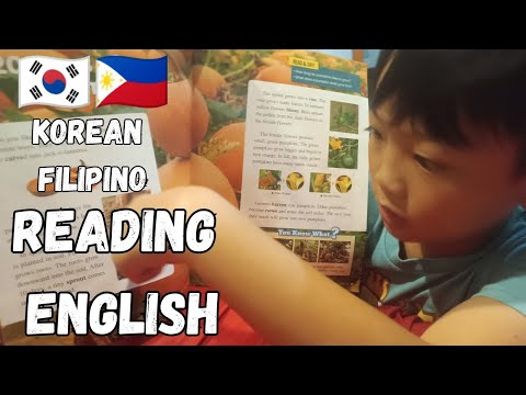 🇰🇷🇵🇭 Grade 4 English Reading | Korean Filipino Kid