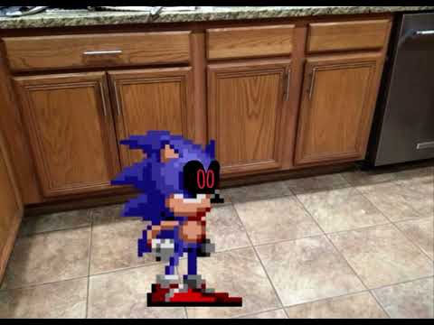 Sonic, Tails, and X chatting in the kitchen.