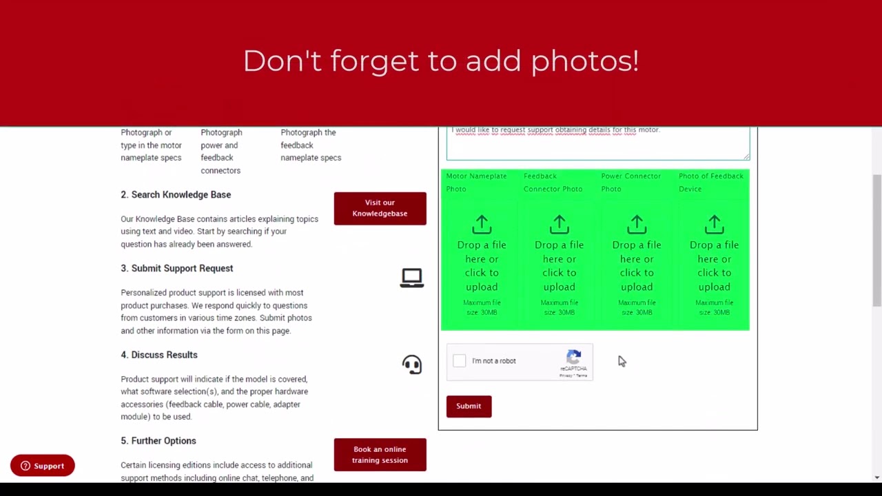 How to Submit a Support Request