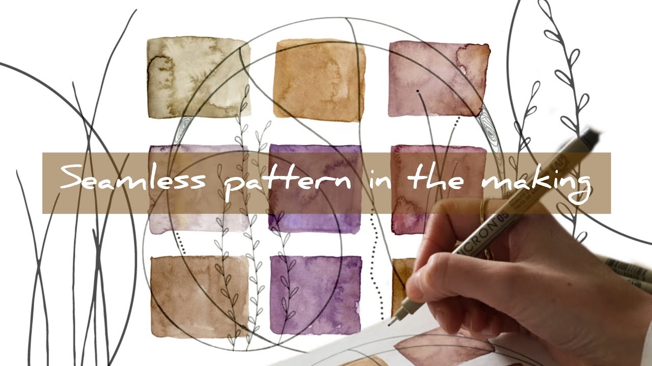 Seamless pattern collection in the making. 