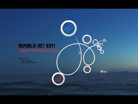 LECTURE. Indigenous Peoples Right Act of 1997
