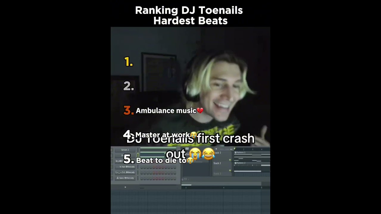 top 5 dj toenail beats #xqc #djtoenail #flstudio #usa