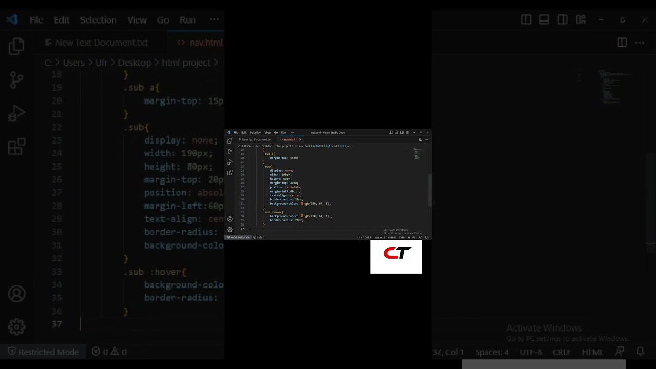 how to make drop down menu  |HTML CSS|#ct #website