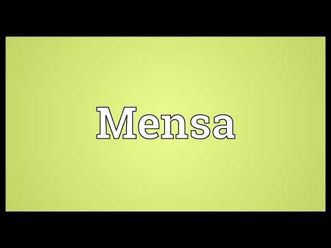 Mensa Meaning