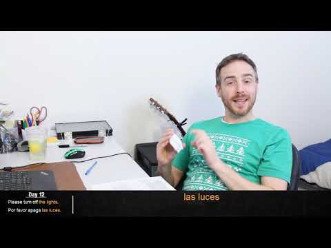 Day 12 - "Please turn off the lights." (28 Day Spanish Challenge #1)