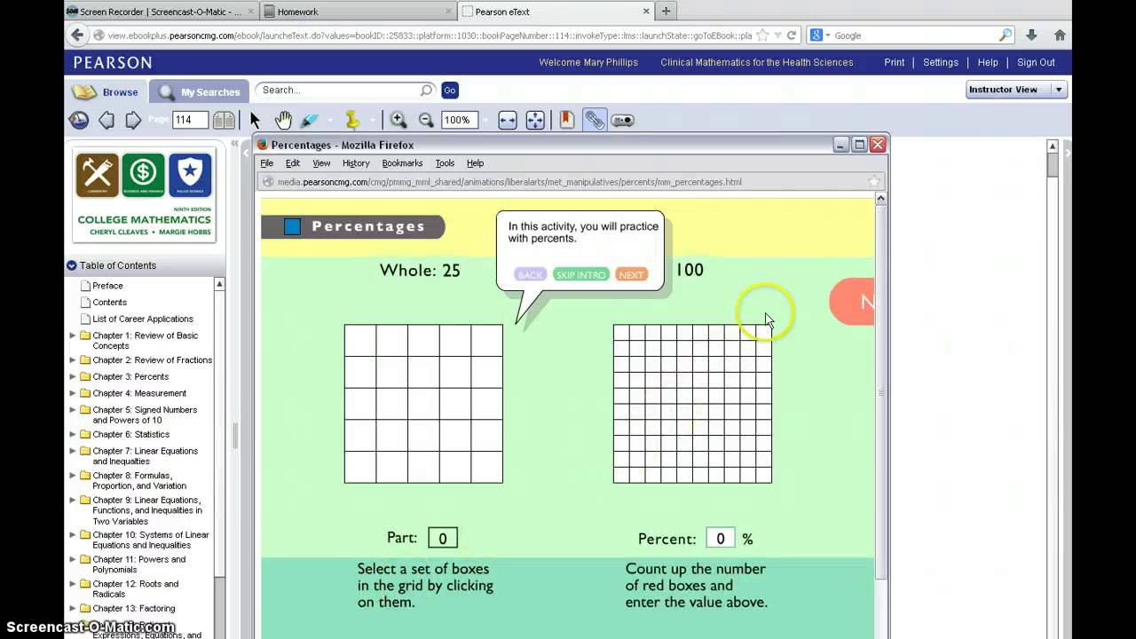 Navigating your e-text in MyMathLab