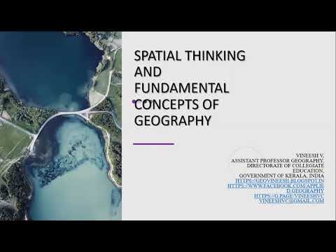 Spatial Thinking and Fundamental Concepts of Geography #GIS #Remote_Sensing #Geography #Cartography
