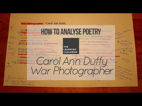 Carol Ann Duffy's "War Photographer" | How to Analyse Poetry