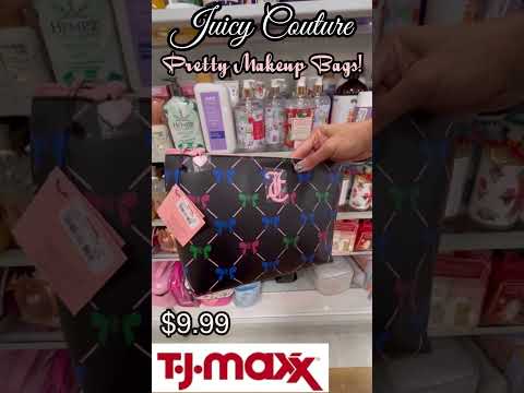 💕👑 JUICY COUTURE Pretty Makeup bags at TJ MAXX!💕👑 Shop With Me! 💕👑