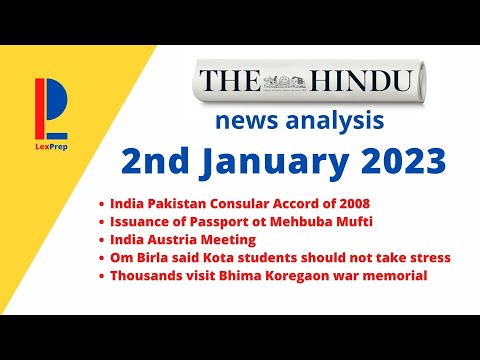 The Hindu Analysis | 2nd January 2023 | Important for CLAT Aspirant