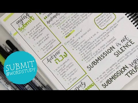 What does SUBMIT mean? | Word Study | Journal With Me