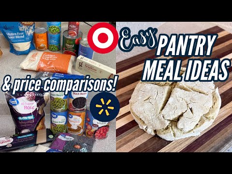 EASY PANTRY MEAL IDEAS + Price Comparisons of Walmart & Target — WHO’s Cheaper?!!