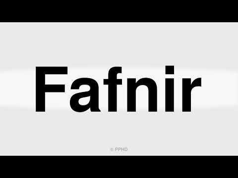 How to Pronounce Fafnir
