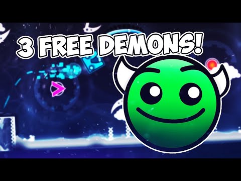 Geometry Dash - 3 Free Demons for Beginners!