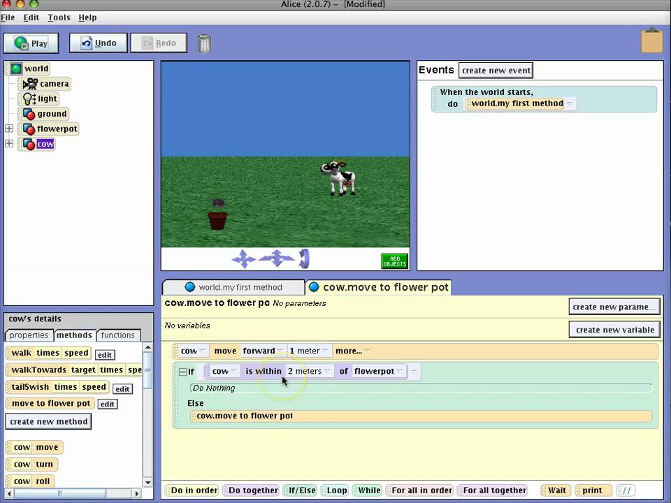 Programming with Alice - Recursion