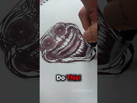 how to draw troll face #shorts #drawing #anime