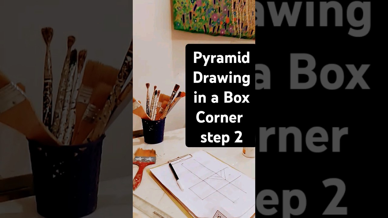 Master | Pyramid Drawing Perfectly in a Box Corner – Ultimate Step-by-Step Guide for Gl🌎bal Artists!