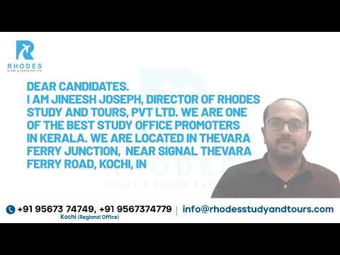TOP STUDY ABROAD CONSULTANT IN KOCHI | STUDY ABROAD CONSULTANT KOCHI | RHODES STUDY & TOURS PVT LTD
