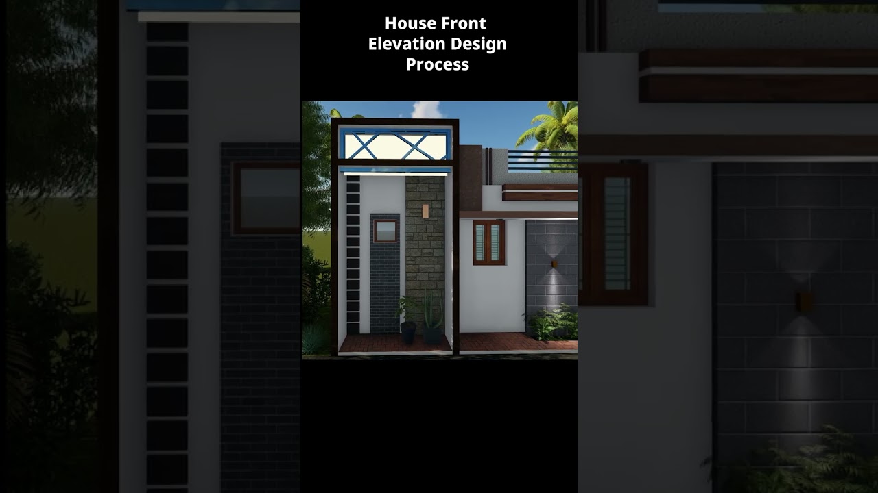 House Front Elevation design #shorts #architecture #homedesign